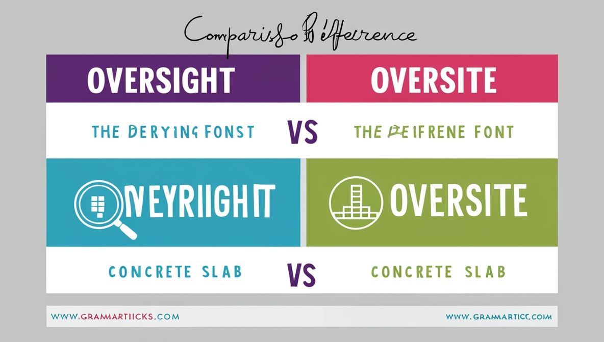 Oversight vs Oversite: Pointing Out the Differences